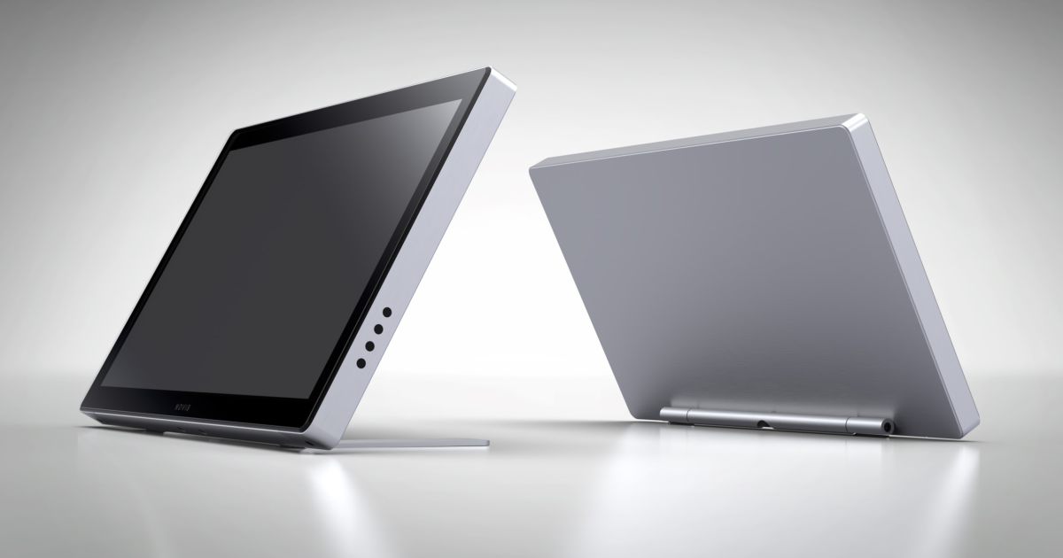 Fold monitor FLOevo for shops, consulting and conference | Novis